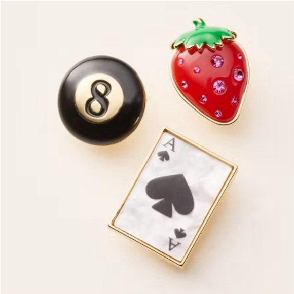 kate spade | Jewelry | Kate Spade Brooch Set Black White Red Target ...